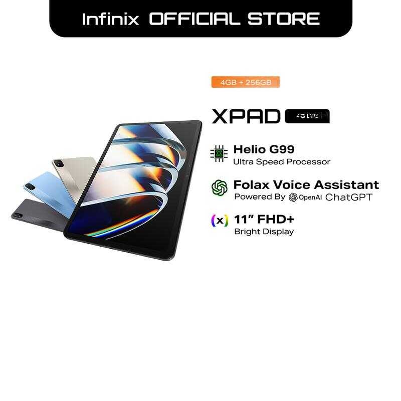 Infinix XPAD 4G LTE + Wifi, 8+256 | Mediatek Helio G99 11" Fhd+ Bright ...