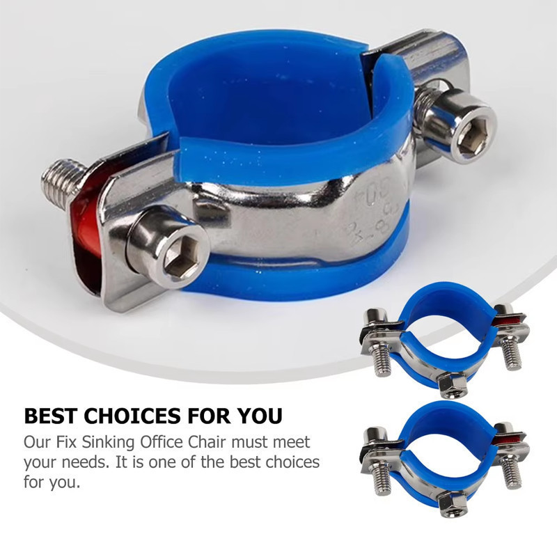 2pcs Chair Saver Office Chairs Tools Pipe Clamp with Pad Office Chair ...