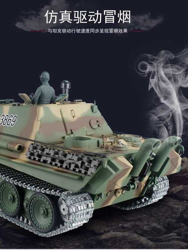 Henglong German Panther Remote Control Tank Model Adult Metal Battle ...