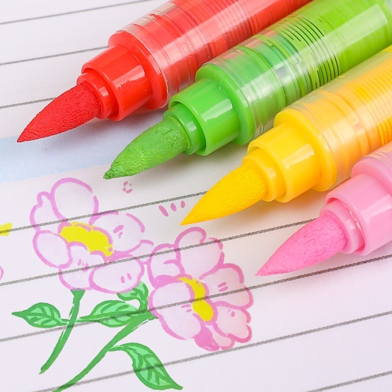 3Pcs Direct-liquid Acrylic Marker Pen - Guangna 8101 Straight Liquid ...