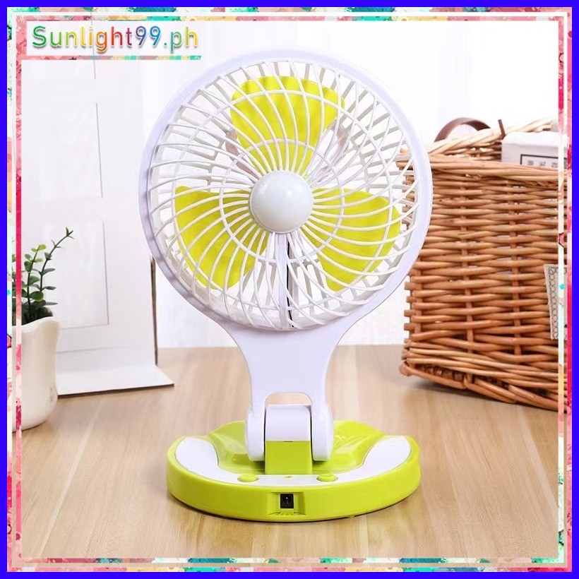 Rechargeable Fan with LED Lights, Mini Portable Fan, table lamp/lights ...
