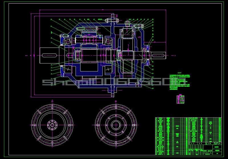 Drum Concrete Mixer Two-Stage Planetary Gear Reducer Design Including ...
