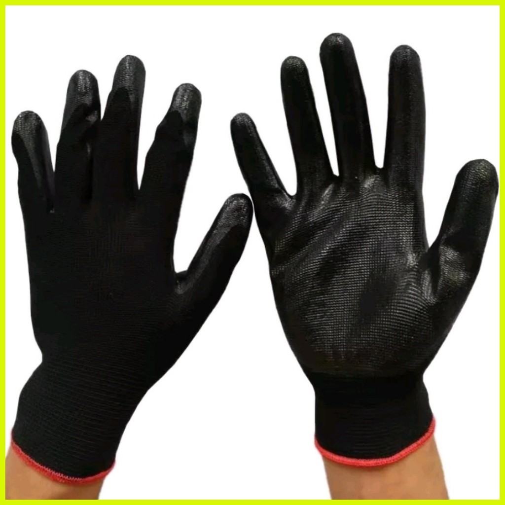12Pairs Rubber Gloves Protective Construction Gloves Multipurpose Home ...