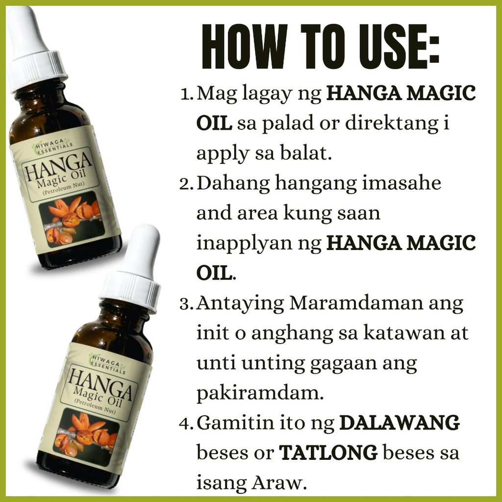 ① ∪ [Hiwaga] Premium Hanga Magic Oil 15ml | Quiapo Magic Langis | Gamot ...