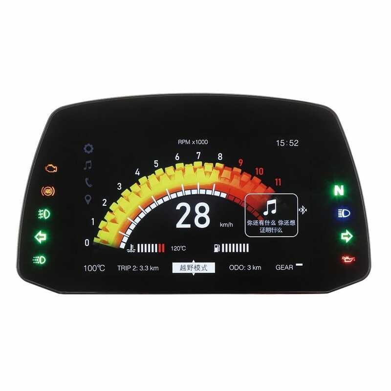Motorcycle Instrument Moto Morini 650 LCD TFT Full LCD Digital Digital ...