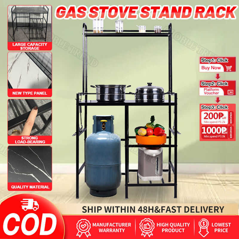 Gas Stove Stand Rack Kitchen Heavy Duty Organizer Stainless Special ...