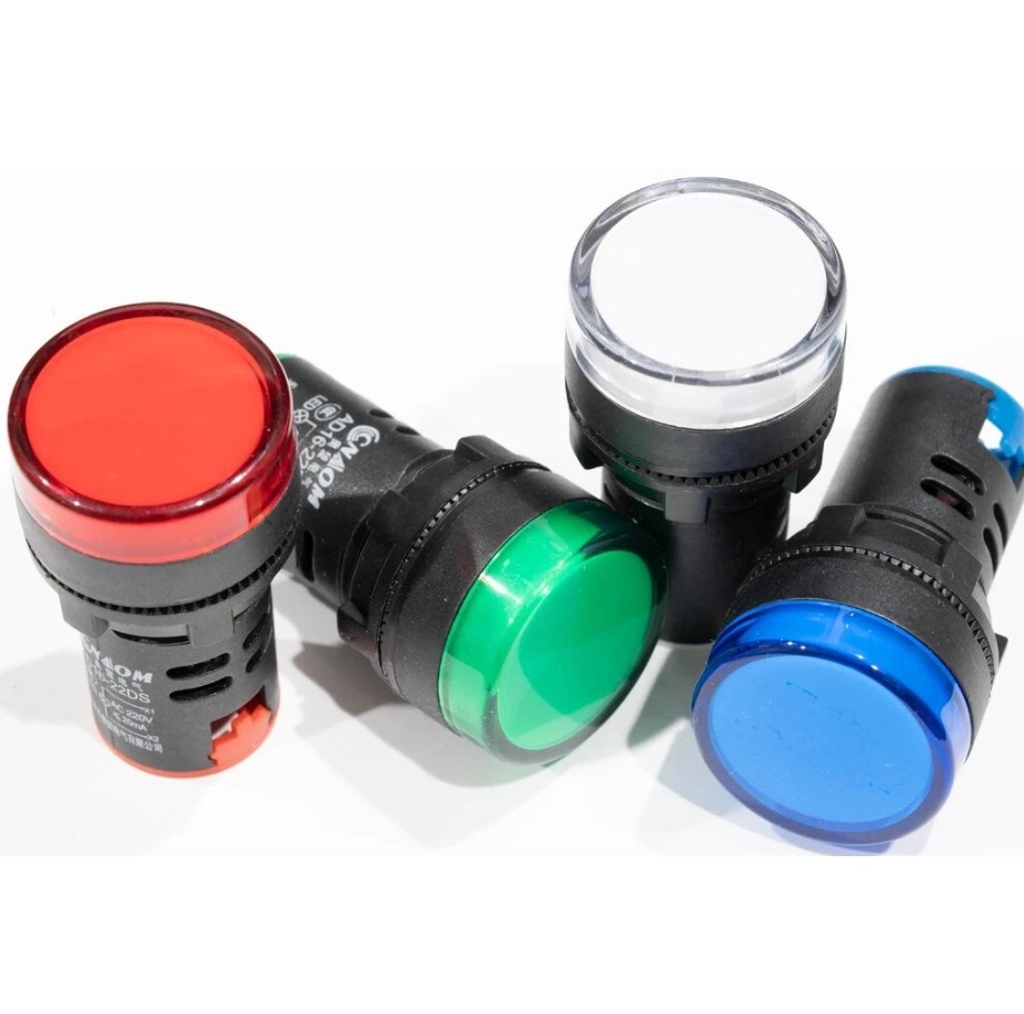 1PC. LED SIGNAL LAMP Pilot Panel Indicator AD16 AC220V Indicator Light ...