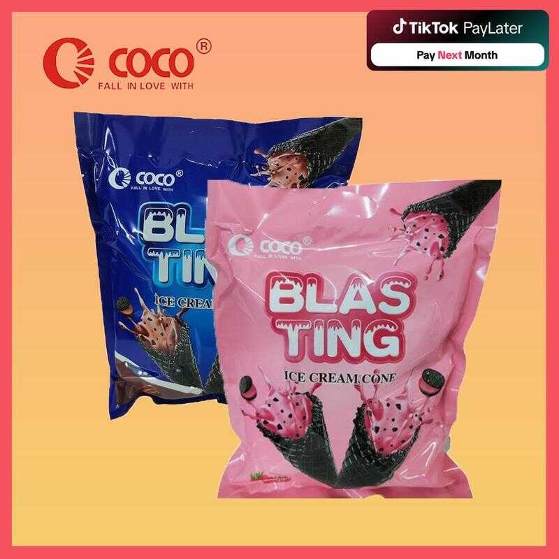 COCO Blasting Ice Cream Cone Chocolate - 25-27 Piece Pack, 300 Grams ...