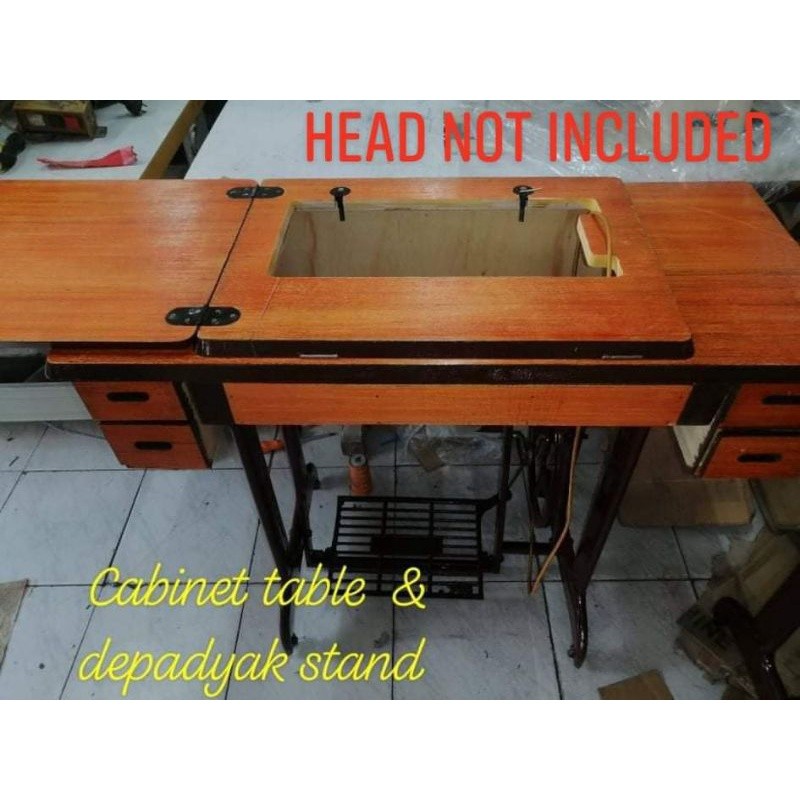 TABLE CABINET & DE-PADYAK STAND SOLD SEPARATELY FOR MANUAL SEWING ...