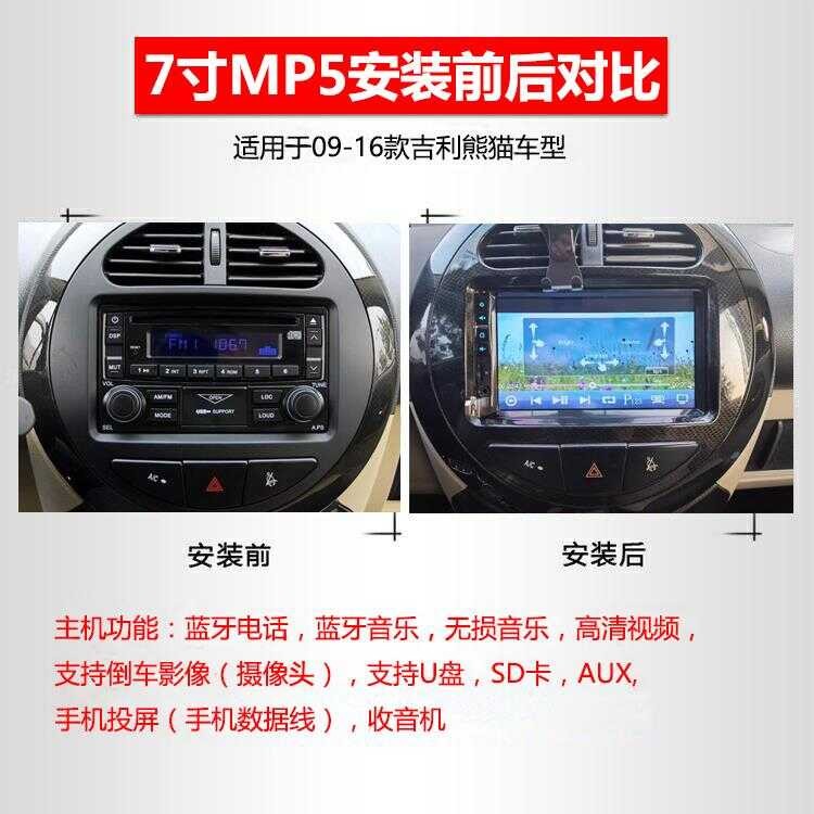 and Panda New old MP5 navigation, reverse image, car central control ...