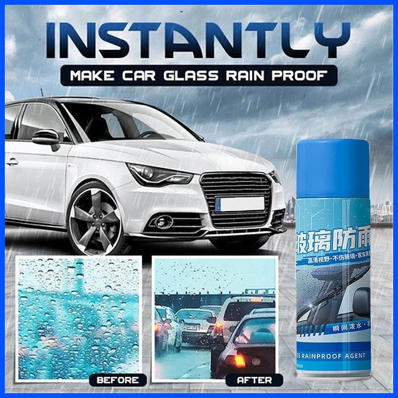 ☎ 【High Quality】anti rain spray 260ML acid rain remover car glass ...