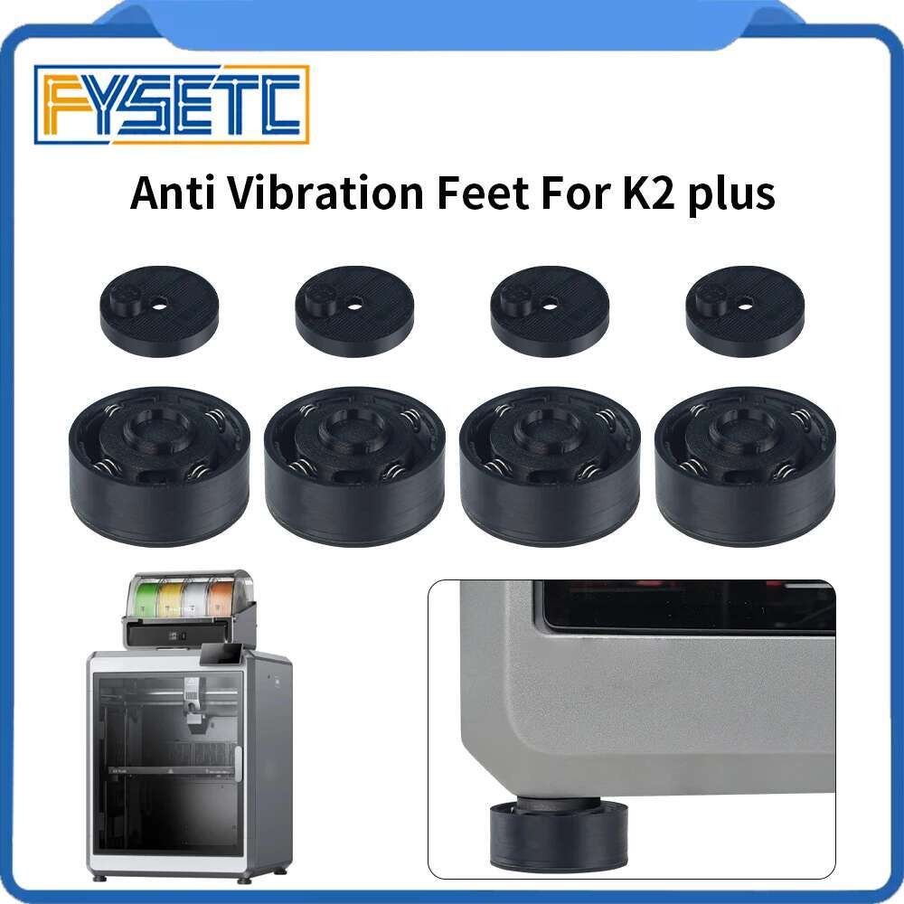 3D For Creality K2 Plus Upgraded Shock-Absorbing Foot Pads Internal ...