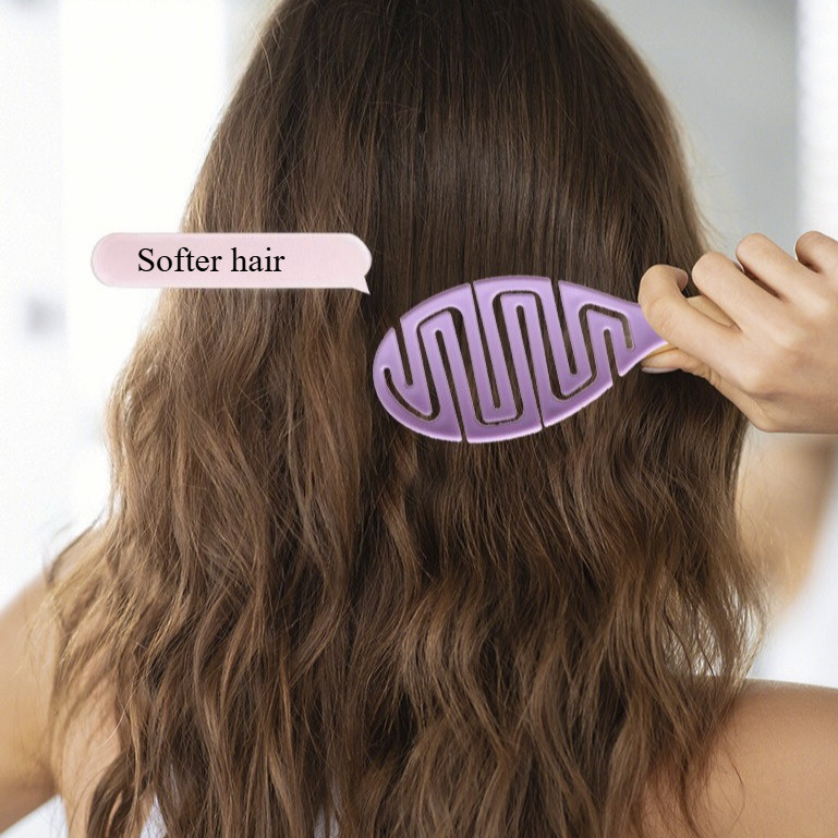 Macaron Hollow Comb Hair Comb Airbag Comb Wet Dry Dual-use Comb Massage ...