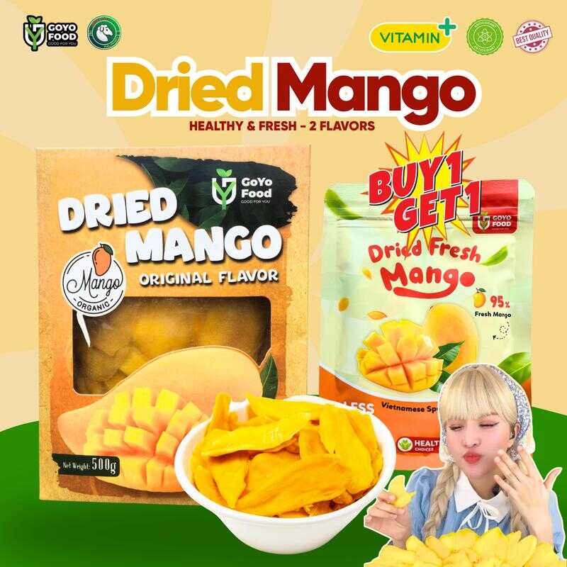 GOYO Dried Mango 500G – Premium Vieamese Snack Natural, No Sugar Added ...