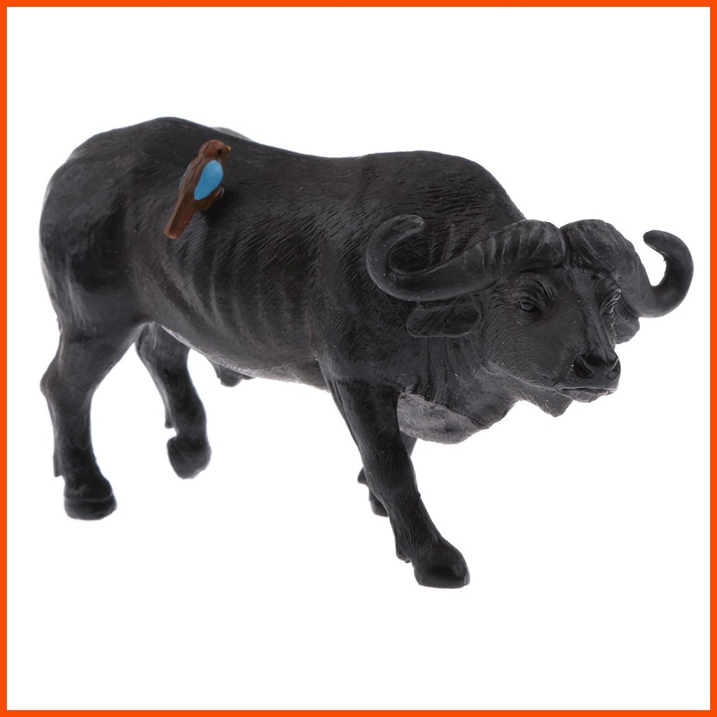 Realistic Animal Model Figurine Action Figures Playset Kids Toy Buffalo ...