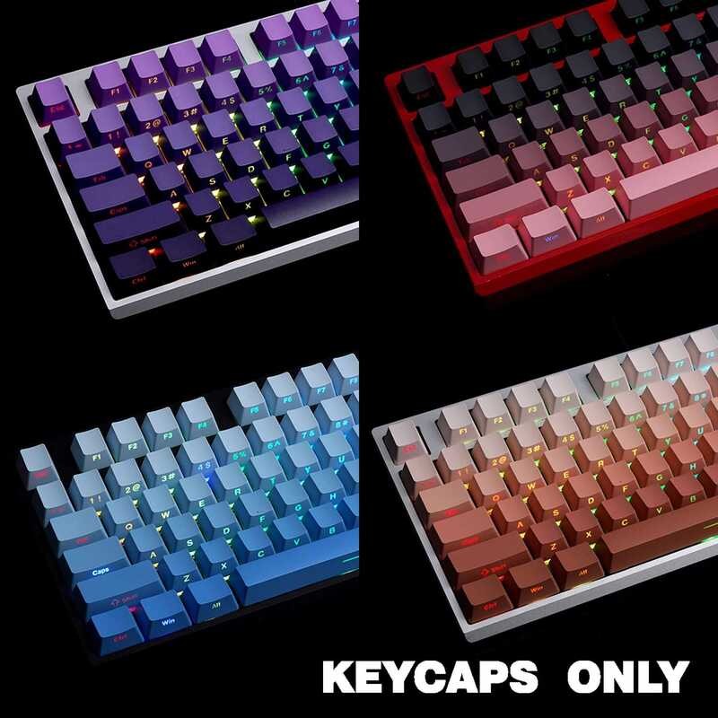 Gradient NPKC OEM PBT Keycaps Doubleshot Mechanical Keyboard Keycaps ...