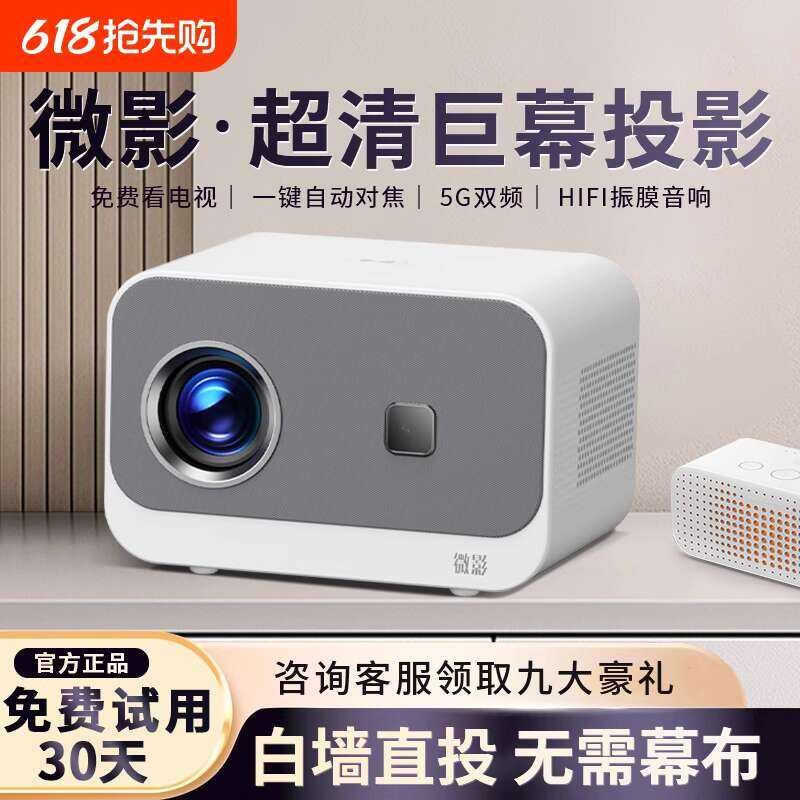 Micro Shadow Projector Voice Portable Ultra HD Home Cinema Small 4K ...
