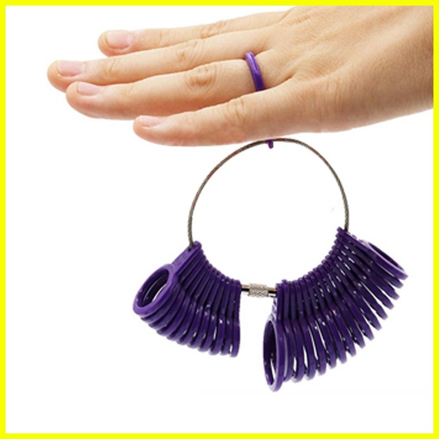 2pcs Standard US Plastic Ring Measurement Circle Measuring Stick Finger ...