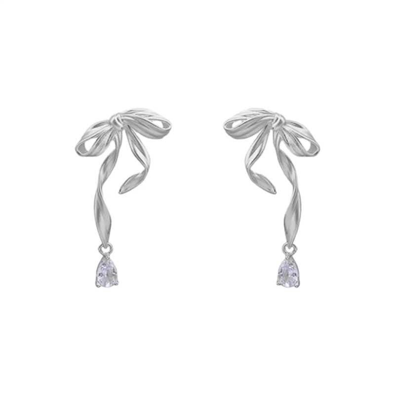 Dream Ballet Sweet "Girl's Sensation Ribbon Bow Sweet Earrings Female ...