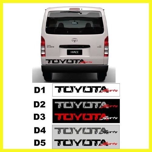 ∏ ☏ Toyota Hiace Back Sticker Decals | Shopee Philippines