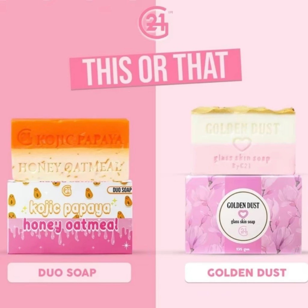 Sadoline~12pcs G21 Mini Combo Whitening Soap (Golden Dust + Duo Soap ...