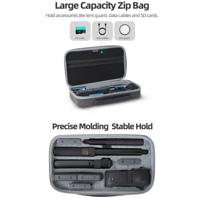 Carrying Case For Insta360 X5 Travel Storage Bag Protective Shell Box ...