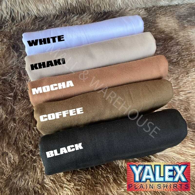 Yalex Plain T-Shirt For Men And Women Aesthetic Casual Roundneck White ...