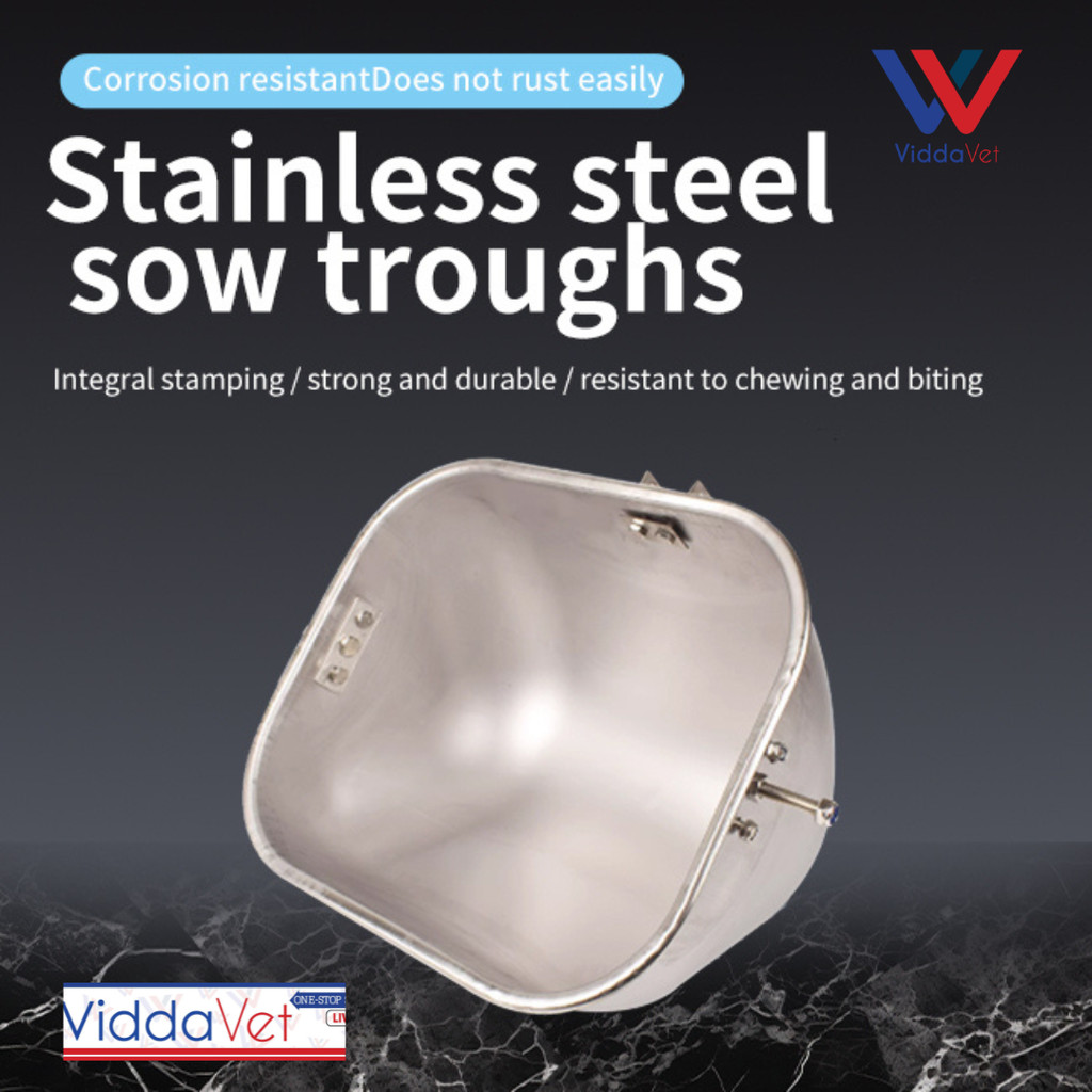 Stainless Feeding Trough for Swine Farrowing Stall Automatic • Sow ...