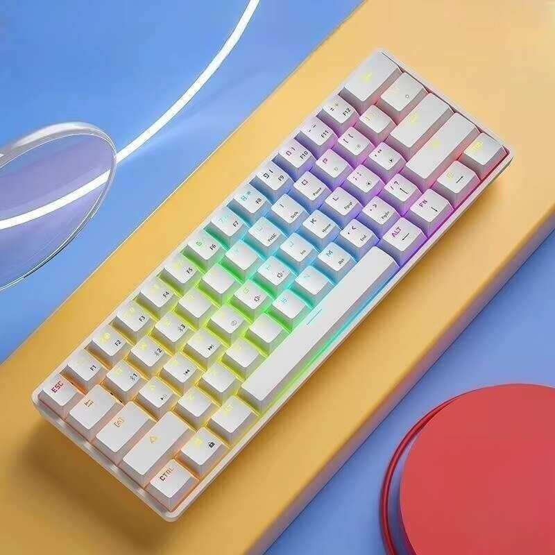 Custom Spanish Teclado 60% Keyboard Rgb Switch Hot Swap Gaming Mini ...