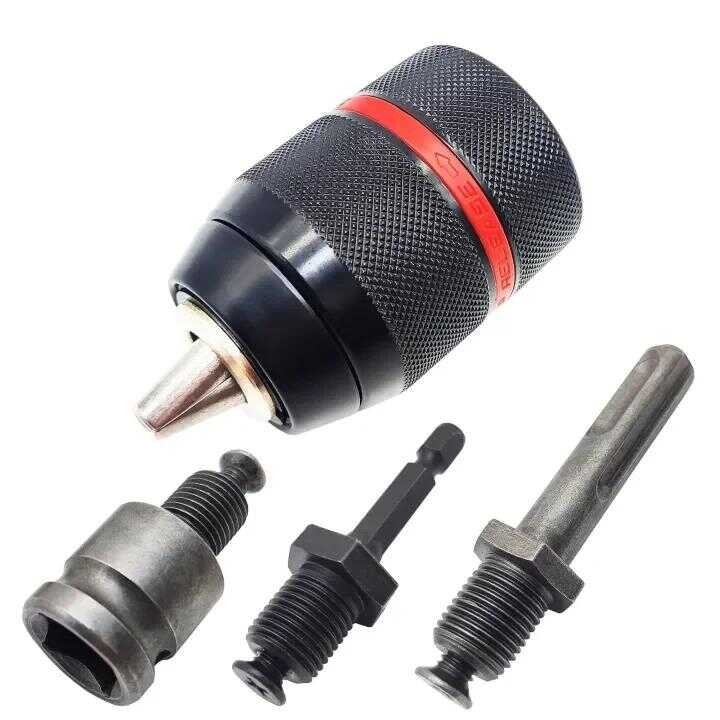 13Mm Hand Electric Drill Chuck Metal Ratchet Self-Locking Drill Adapter ...