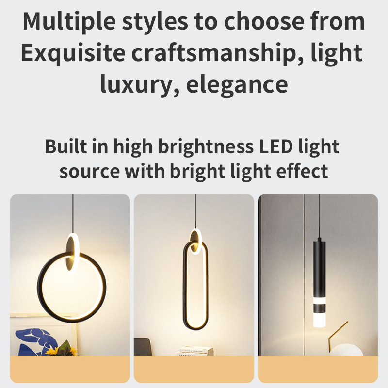 Nordic Chandelier Ceiling Light Tri color Bar Counter Drop Lights ...