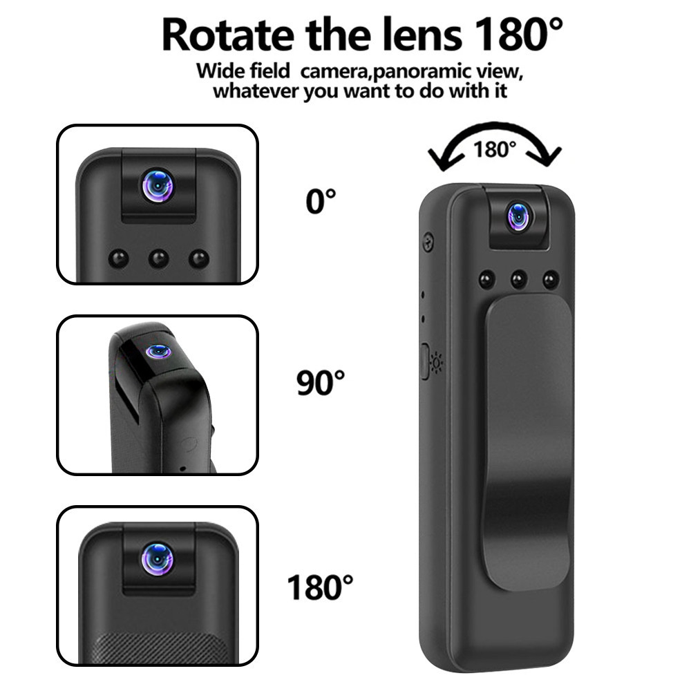 Wifi Mini Camera 1080P Portable Small Digital Camera BodyCam Infrared ...