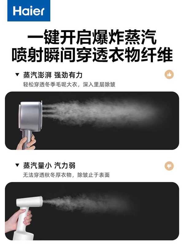 Haier Handheld Garment Steamer for Home Use, Boost Pulse Steam Portable ...