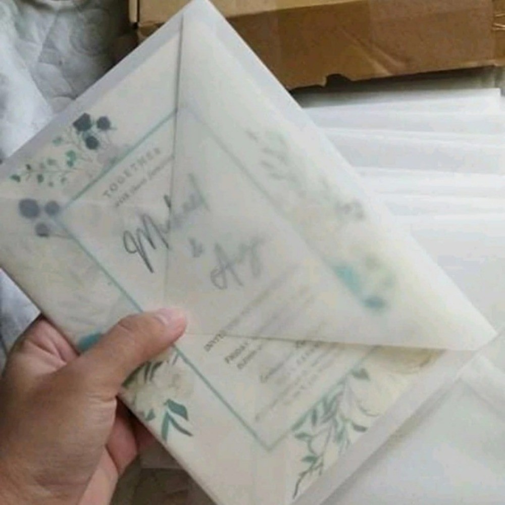 4R/5R transparent letter envelope 4R 5R sulfuric acid paper translucent ...