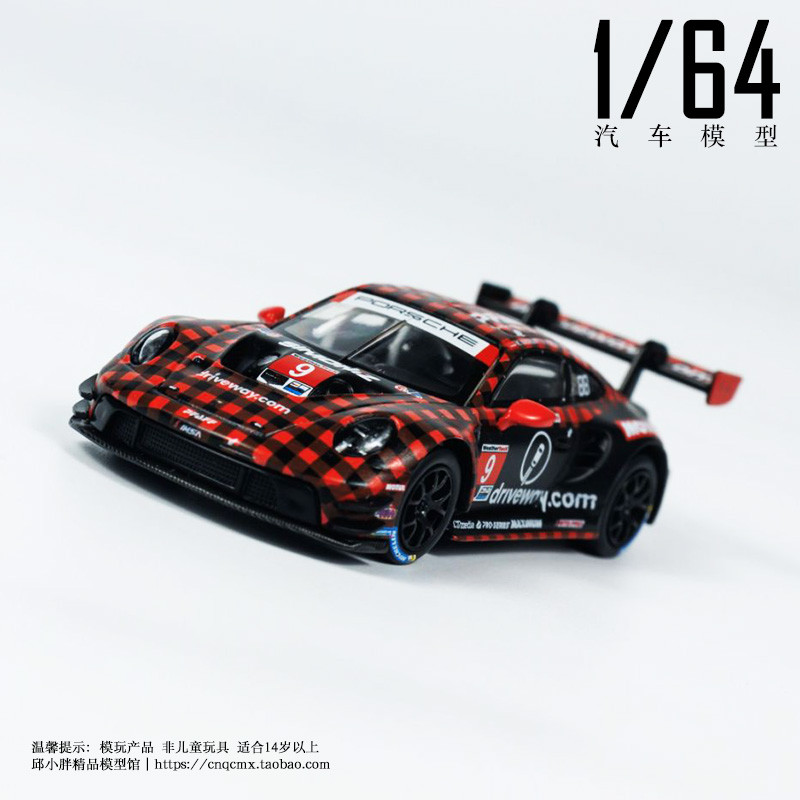 MINI GT 1:64 Porsche 911 GT3 R #9 GTD PRO Diecast Car Model with ...
