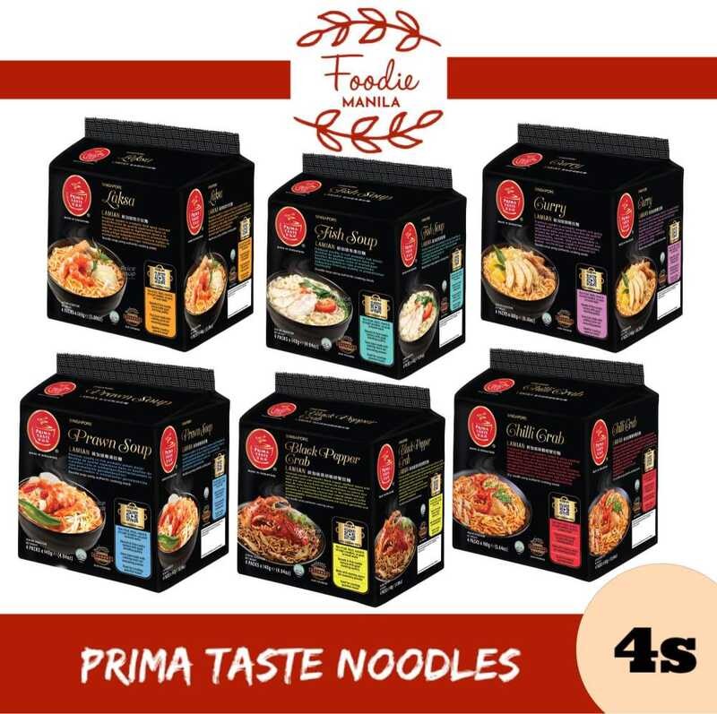 Prima Taste Instant Noodles Laksa Prawn Black Pepper Chili Crab [Foodie ...