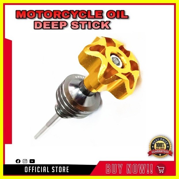 honda click v1 v2 125i 150i 160 Motorcycle Oil deep stick Alloy GOLD ...