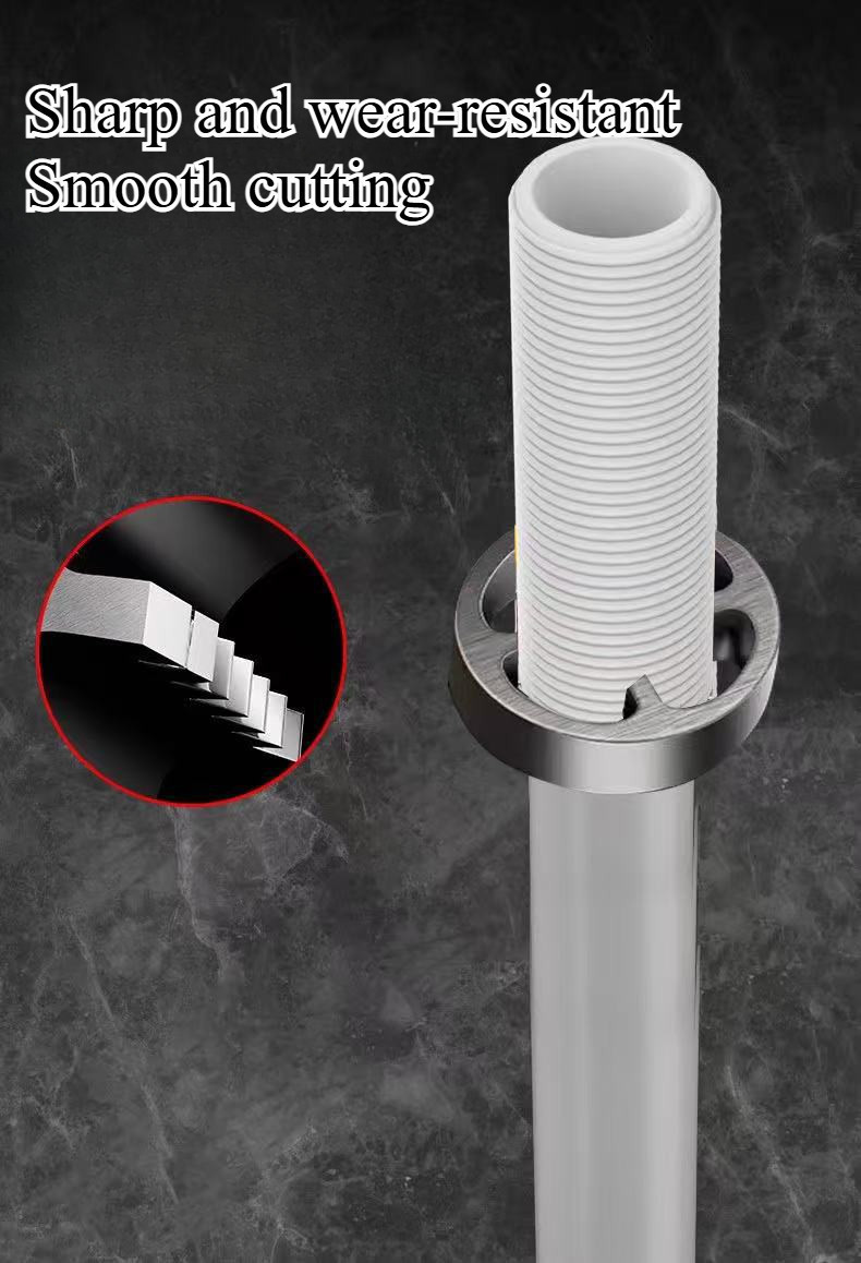 PVC Pipe Threading Kit with 3 Dies - Easy to Use with Electric Drill ...