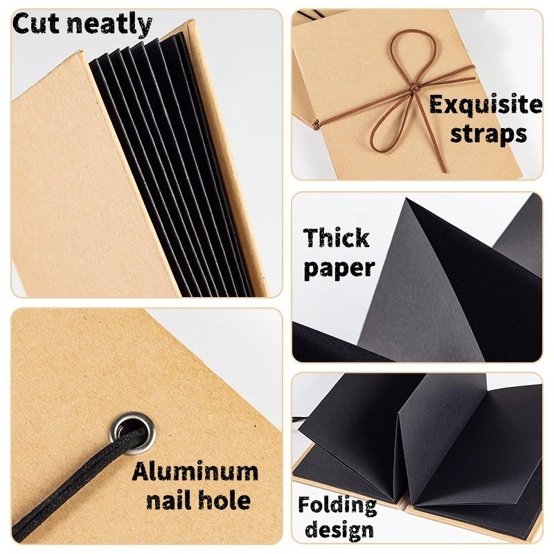 DIY Folding Accordion Photo Album Gift Kraft Paper Photocard Surprised ...