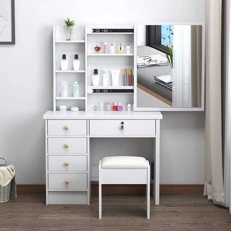 HM MALL VANITY MIRROR Dresser Cabinet With Mirror Big Durable Drawer ...