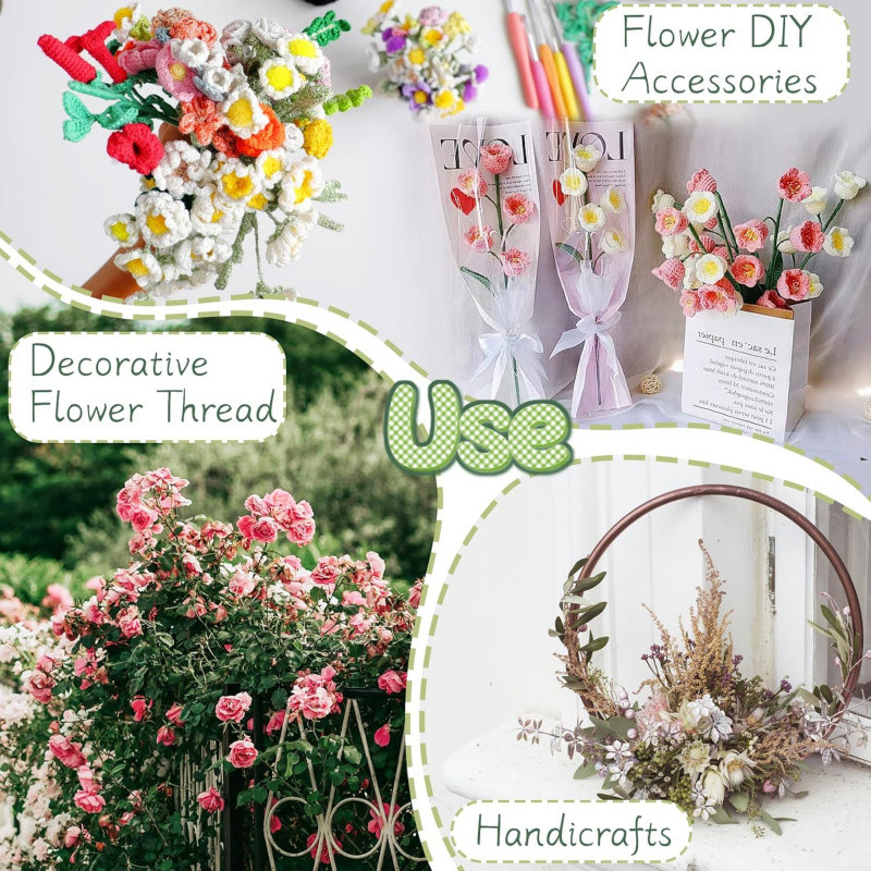 Floral Stems Wire For Paper Flower,30cm Gauge Dark Green Floral Stem ...