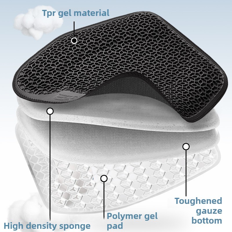 Summer Car Silicone Cooler Cushion Honeycomb Gel Seat Cushion Cool ...