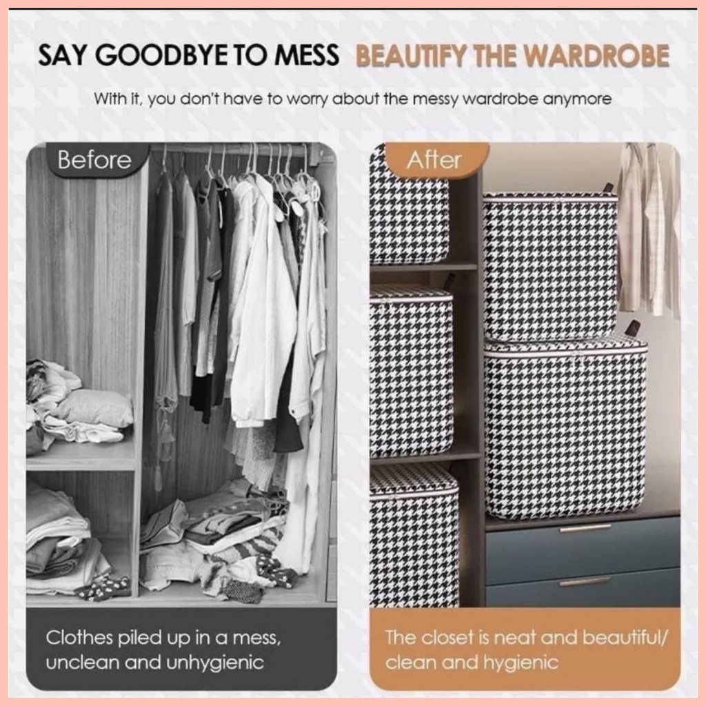 ⋙ Big Size 140L Foldable Storage Bag laundry basket Clothes Storage box ...