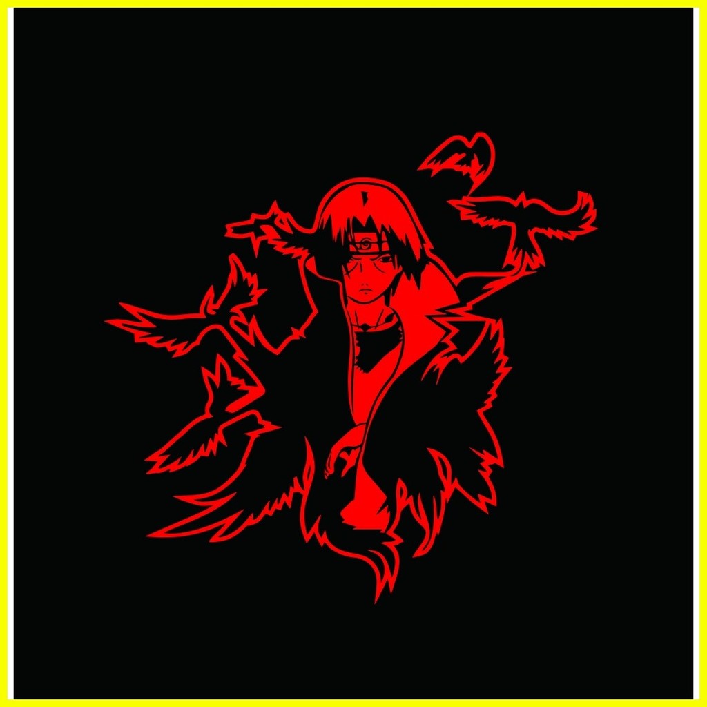 Itachi crow stickers, motorbike visor and body variations | Shopee ...
