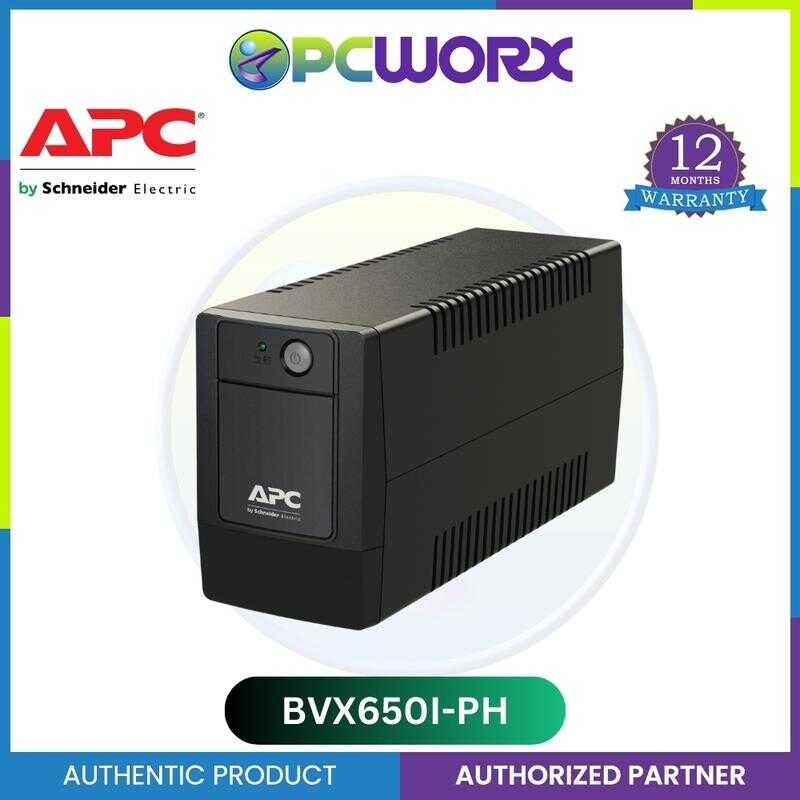 APC UPS 650Va-360W Uninterruptible Power Supply (Bvx650i-Ph, Easy Ups ...