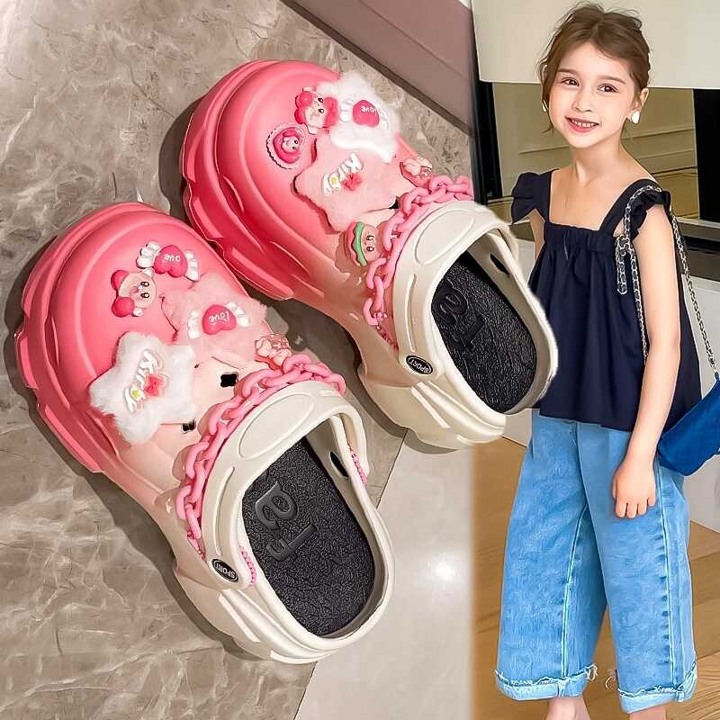 Croc Shoes for Girls Summer 2025 New Children's Sandals Little Girls ...