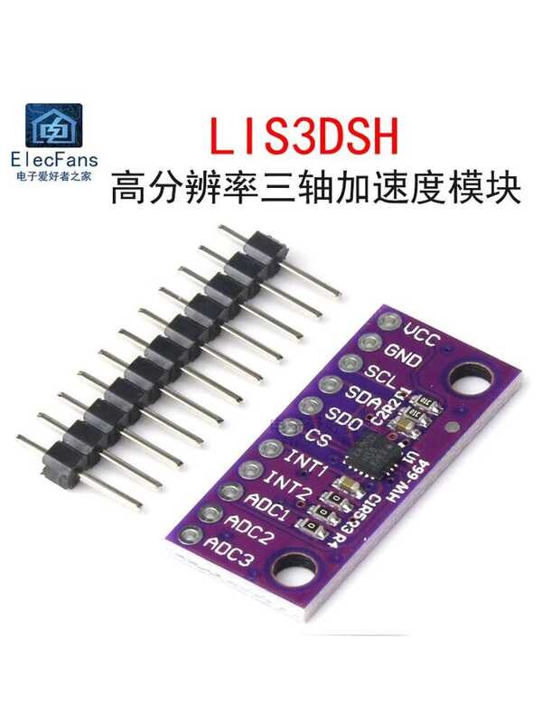 LIS3DSH High Resolution Triple Axis Accelerometer Sensor Module Digital Tilt Angle Gravity ...