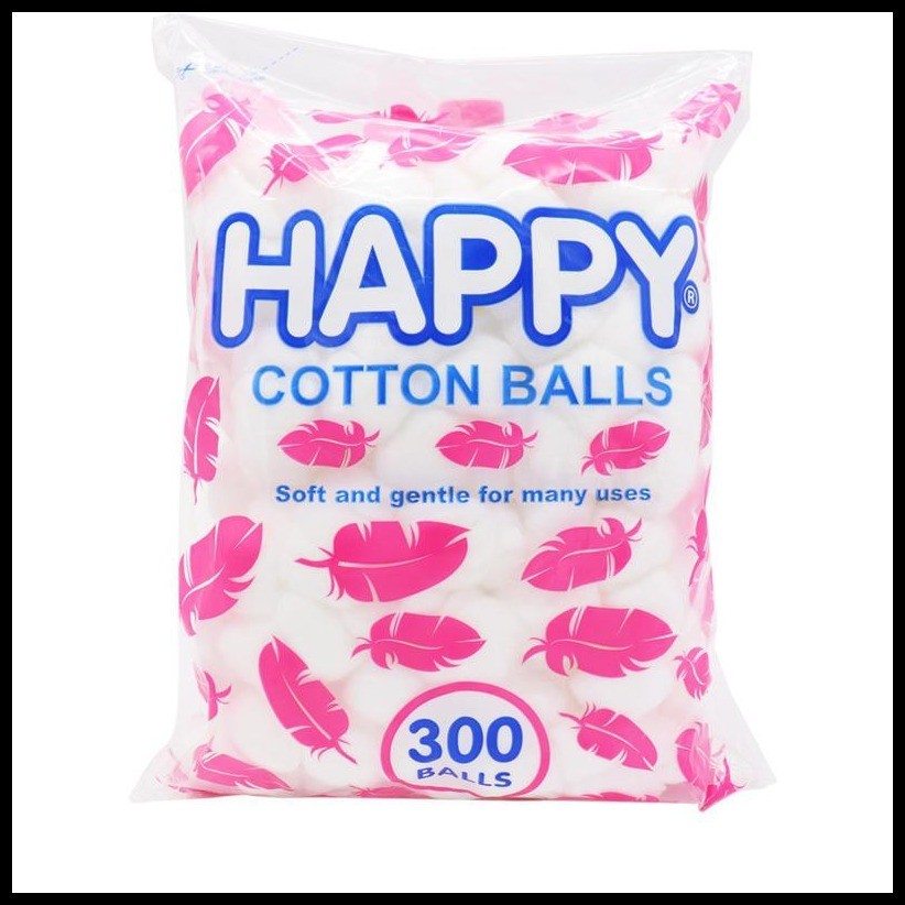 Happy Cotton Balls 50s/ 150s/ 300s | Shopee Philippines