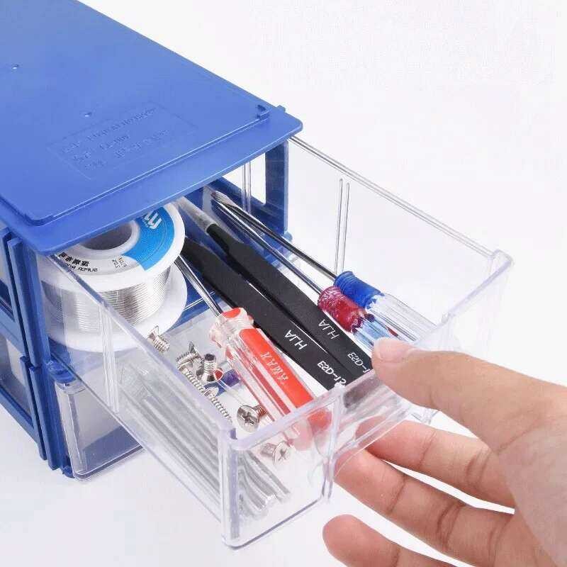 WBBOOMING Bd Plastic Small Parts Storage Boxes Rectangle Storage Box ...