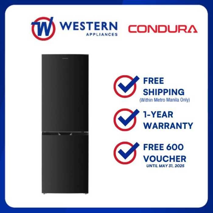 Condura Cbf255i 8.1Cu.Ft. No Frost, Inverter, Bottom Freezer ...